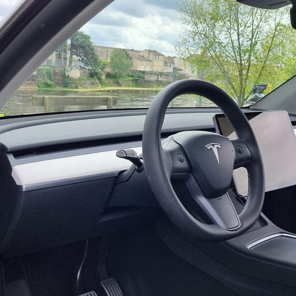 Tableau de bord Suédine blanche Tesla Model 3 - Y | Model Sport